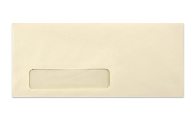 #10 Window Envelopes, 24lb. Cream, Window Size: 1 1/8 x 4 1/2 (7/8 left ...