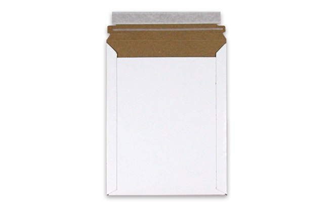 7 x 9 Board Mailers with Peel & Stick, 26pt. White Paperboard ...