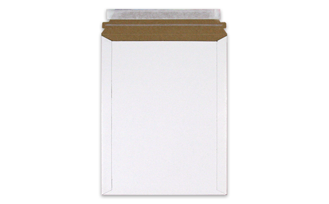 9 x 11 1/2 Board Mailers with Peel & Stick, 26pt. White Paperboard ...