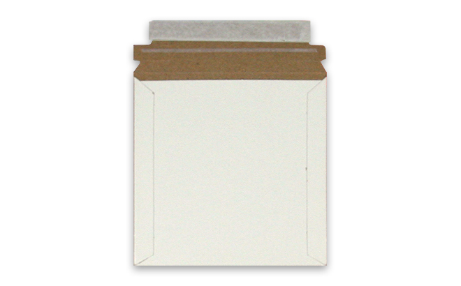6 x 6 Board Mailers with Peel & Stick, 18pt. White Paperboard ...