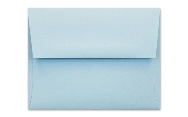 A-2 A-Size Envelopes, 24lb. Pastel Blue | EnvelopeSuperstore®