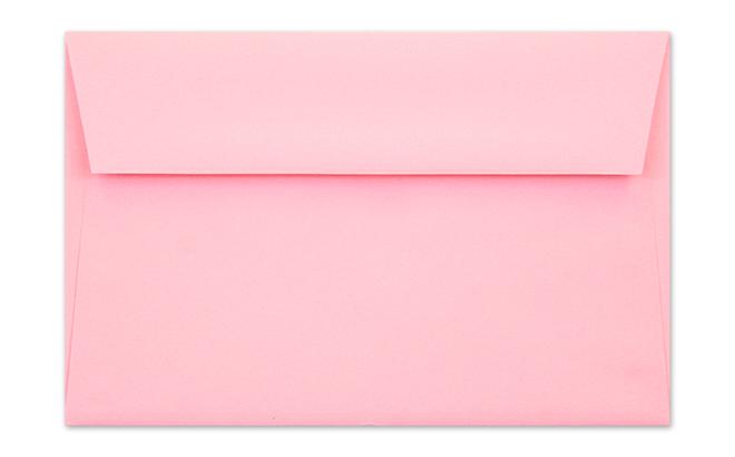 A-9 A-Size Envelopes, 24lb. Pastel Pink | EnvelopeSuperstore®