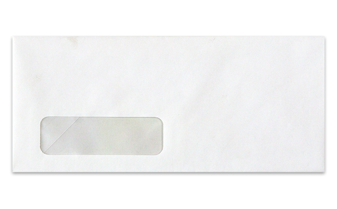 #9 Custom Window Envelopes, 24lb. Bright White, Window Size: 1 1/8 x 3 ...