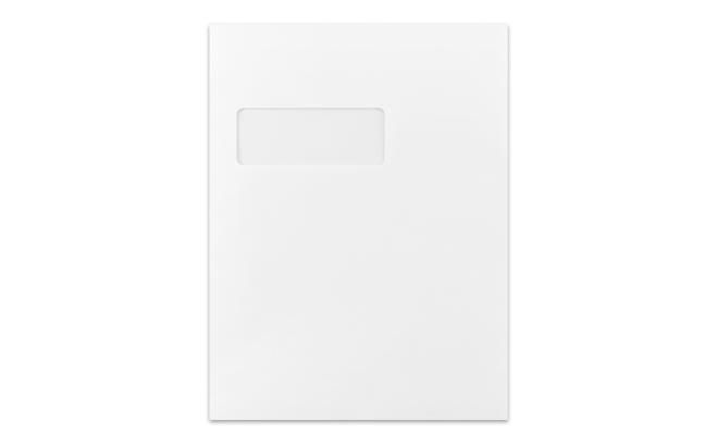 9 x 12 Custom Window Booklet Envelopes, 28lb. Bright White, Window Size ...
